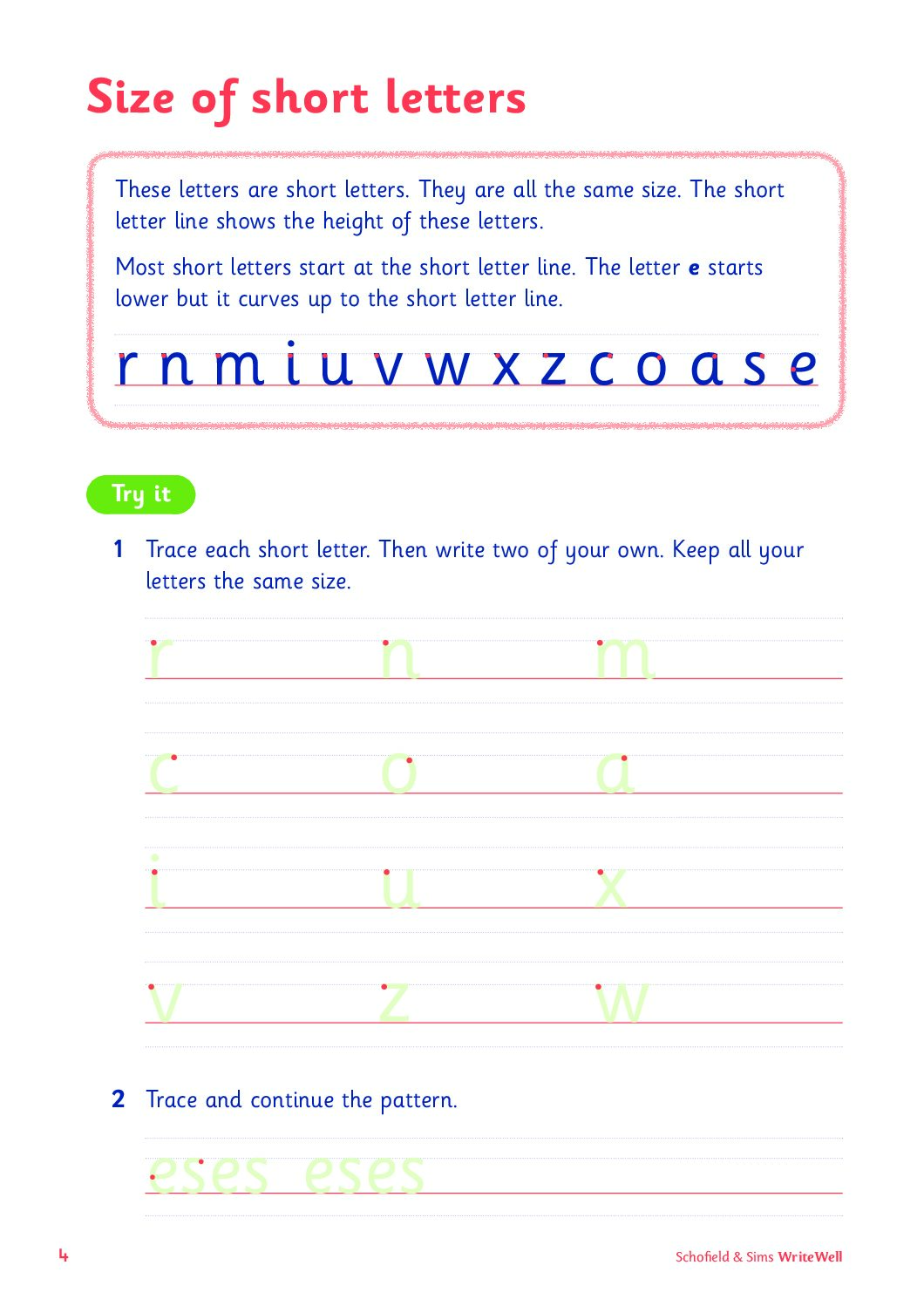 WriteWell 5: Letter Size and Position – Owlbooks.dk