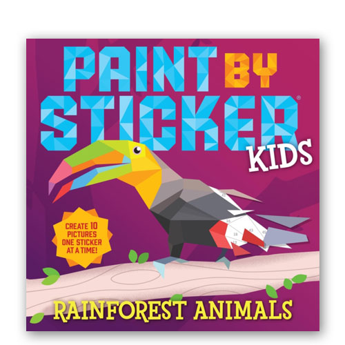 Paint by Sticker Kids: Rainforest Animals – Owlbooks.dk