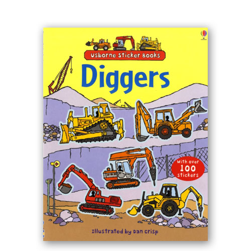 First Sticker Book : Diggers – Owlbooks.dk