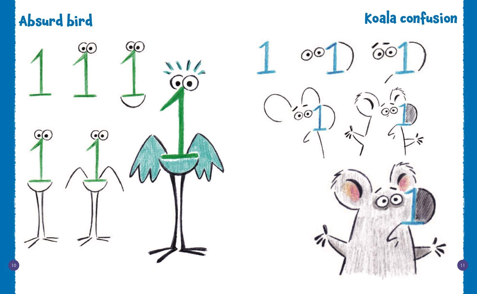 Drawing Cartoons from Numbers and Letters : 125+ Step-by-Steps ...