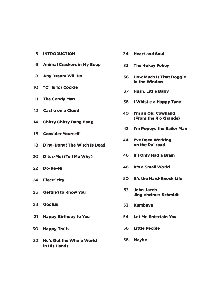 Kids’ Songs – Super Easy Songbook (Piano) – Owlbooks.dk